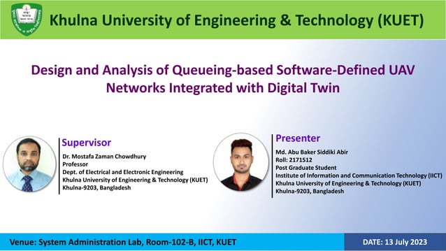 Design And Analysis Of Queueing Based Software Defined Uav Networks Integrated With Digital Twin