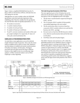 Grasp the Critical Issues for a Functioning JESD204B Interface | PDF