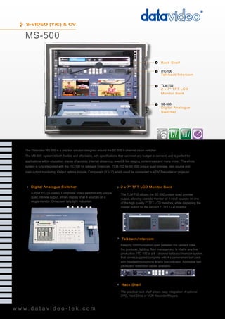 Datavideo MS-500 | PDF