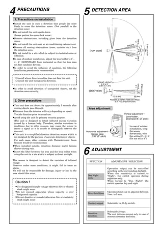 Takex MS-60E Instruction Manual | PDF