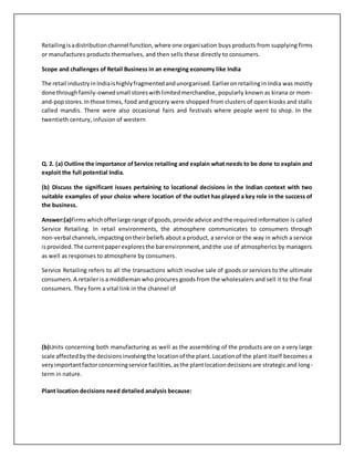 Ms 612 retail management | PDF