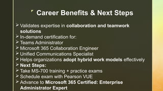 MS-700: Managing Microsoft Teams – Complete Guide | PPTX