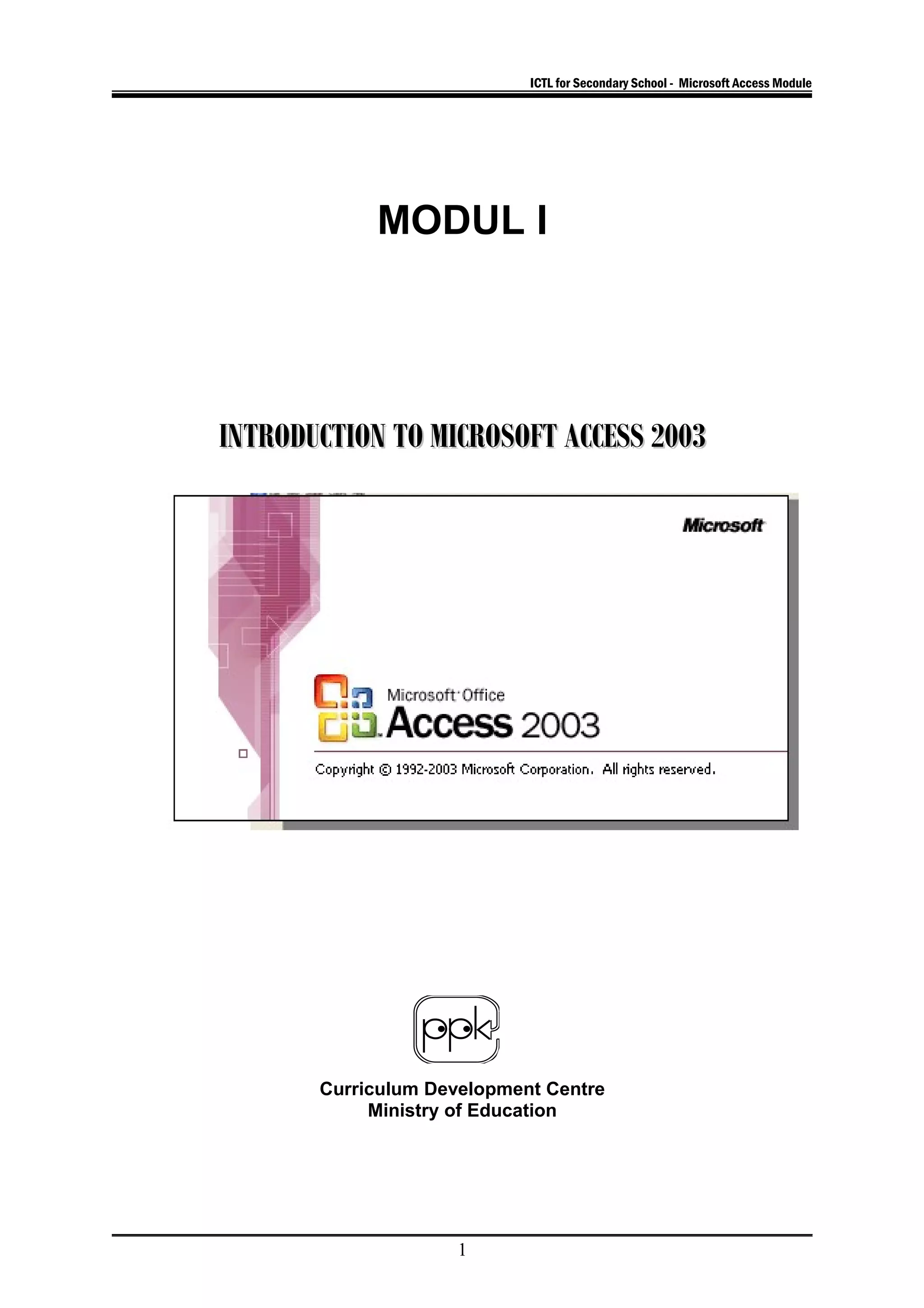 MICROSOFT ACCESS (ICTL) | DOC