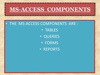 Ms access | PPT