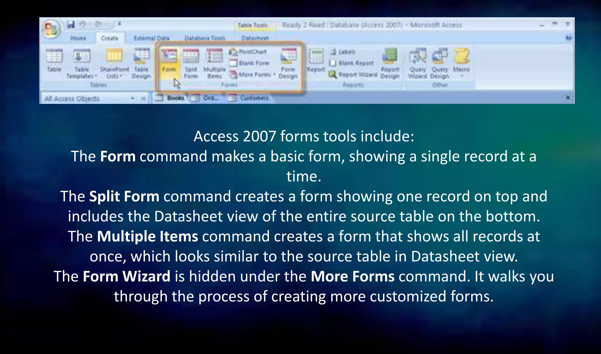 PPT On MS-Access 2007 | Full Concepts | | PPTX