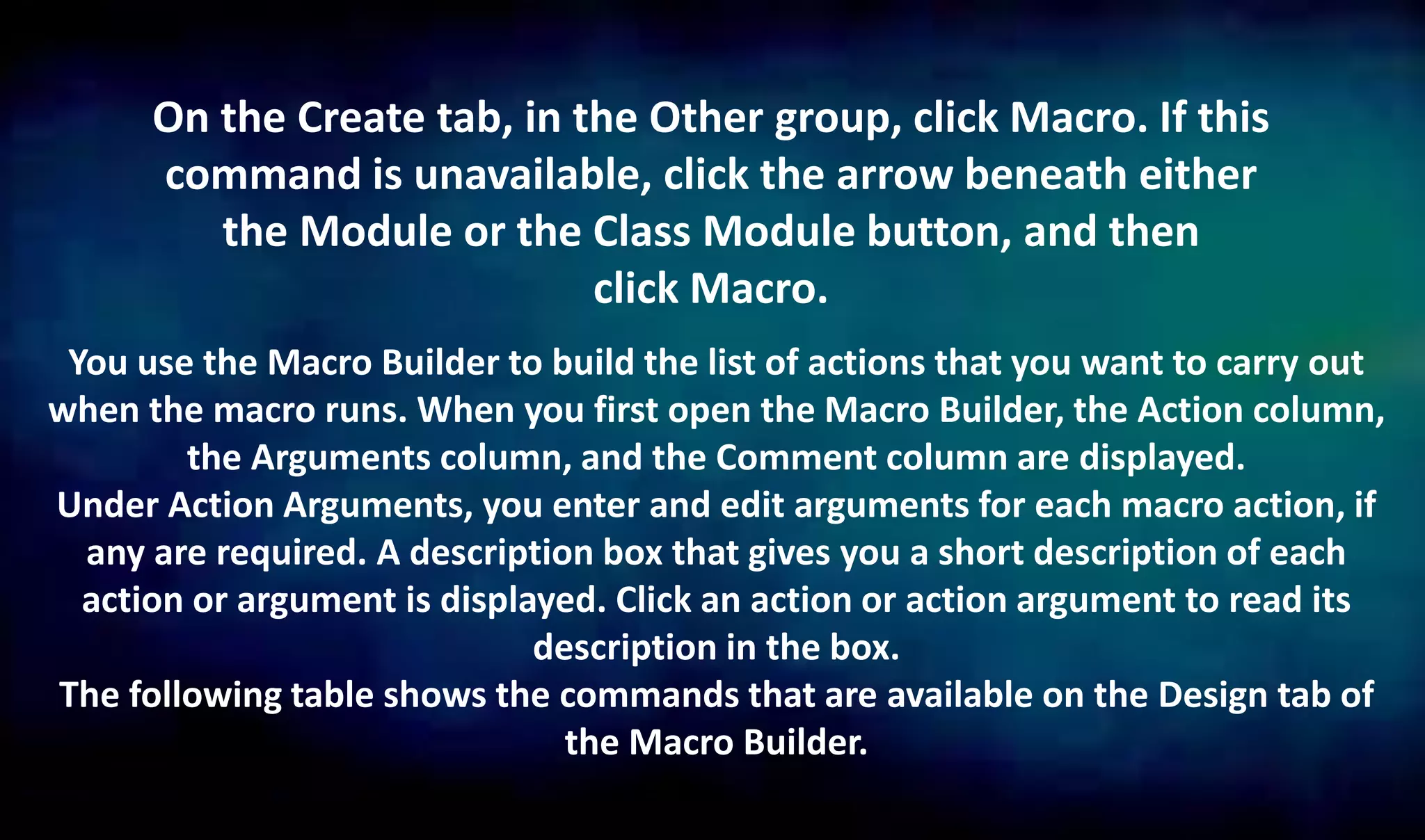 PPT On MS-Access 2007 | Full Concepts | | PPTX