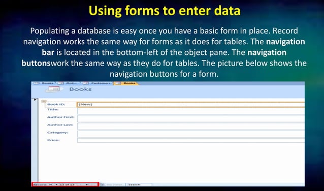 PPT On MS-Access 2007 | Full Concepts | | PPTX | Databases | Computer ...