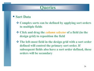 MS-Access Tables Forms Queries Reports.ppt