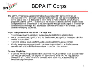 BDPA Member Services Programs and Services | PPT
