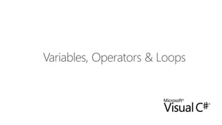 C Sharp Crash Course | PPTX