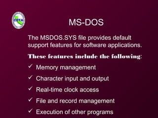 Ms dos | PPT
