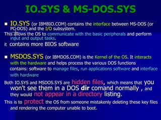 Ms dos boot process | PDF