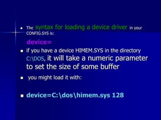 Ms dos boot process | PDF