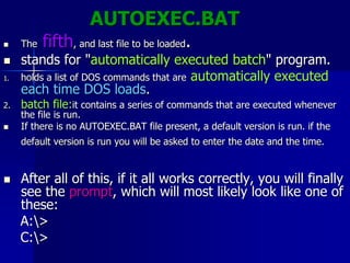 Ms dos boot process | PDF