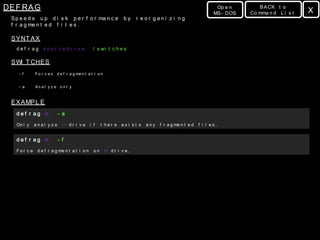 Ms dos tutorial | PPSX