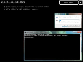 Ms dos tutorial | PPSX