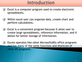 Ms excel | PPT