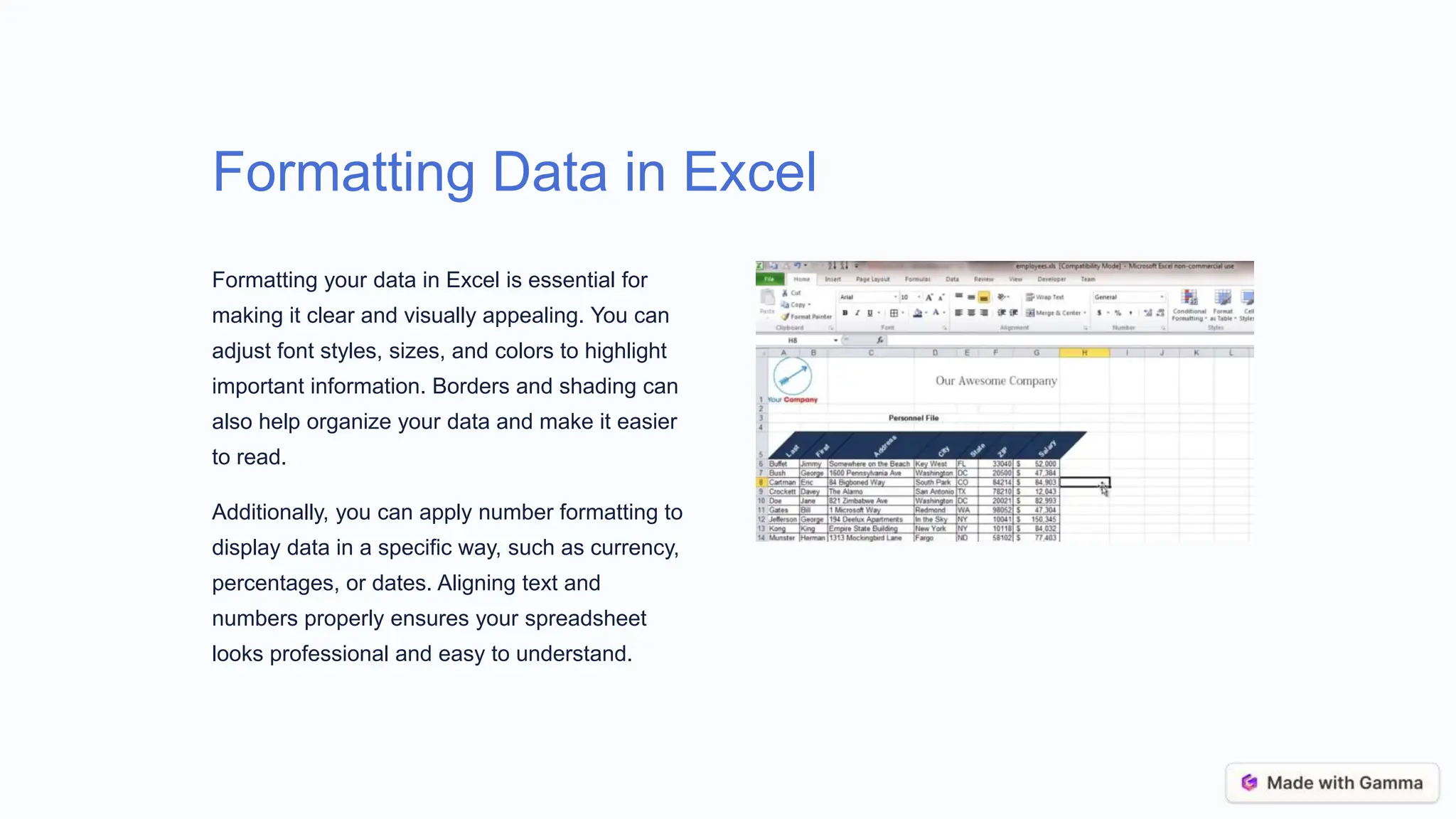 Beginner's Guide to Micrososoft Excel | PPTX | Computing | Technology ...