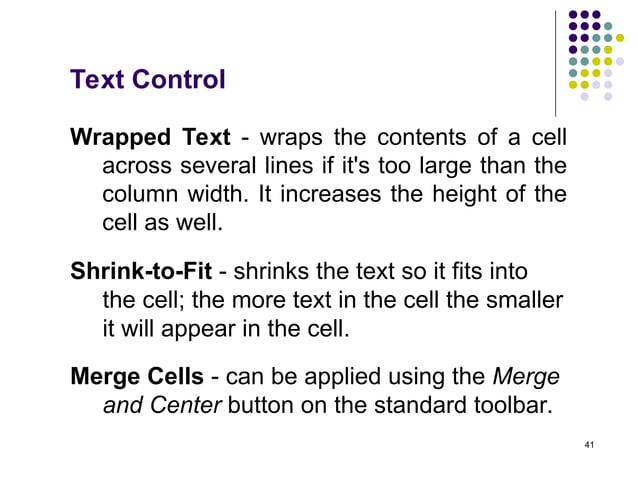 Introduction to Microsoft - EXCEL and uses.ppt