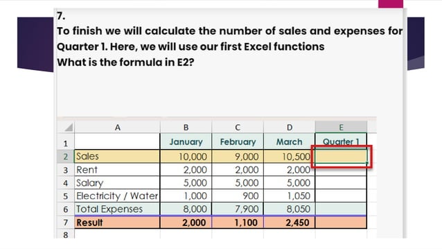 MS-EXCEL-EXERCISE IN Information and Communication Tech | PPT