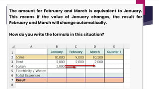 MS-EXCEL-EXERCISE IN Information and Communication Tech | PPT