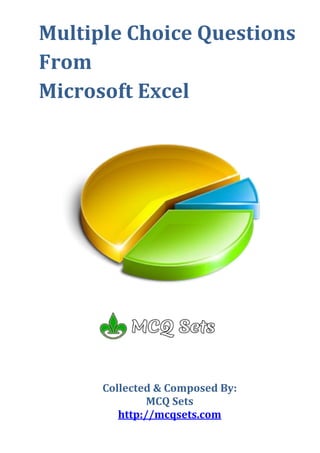 Microsoft Excel MCQ Bank from mcqSets.com (Multiple Choice Questions ...