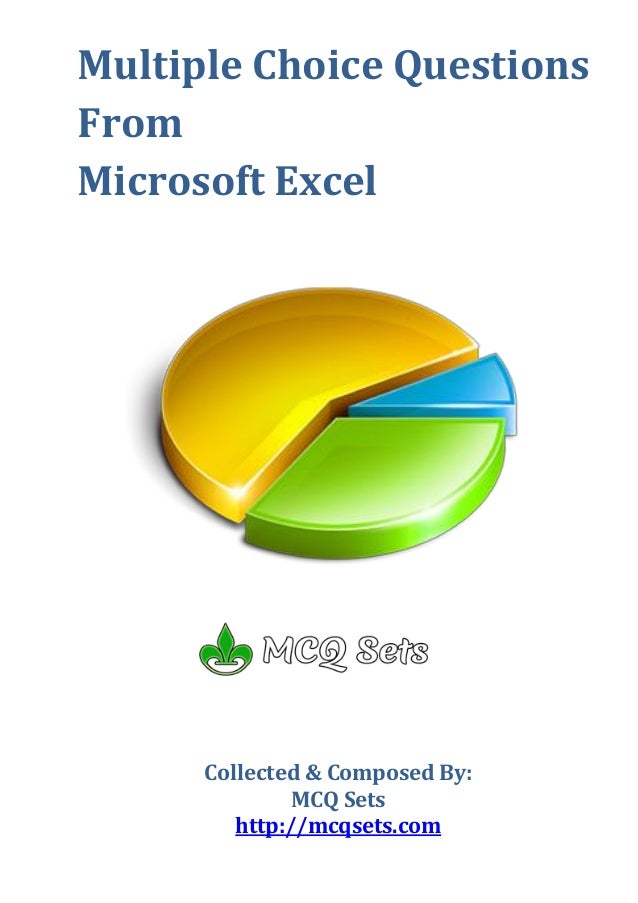 Microsoft Excel MCQ Bank from mcqSets.com (Multiple Choice Questions