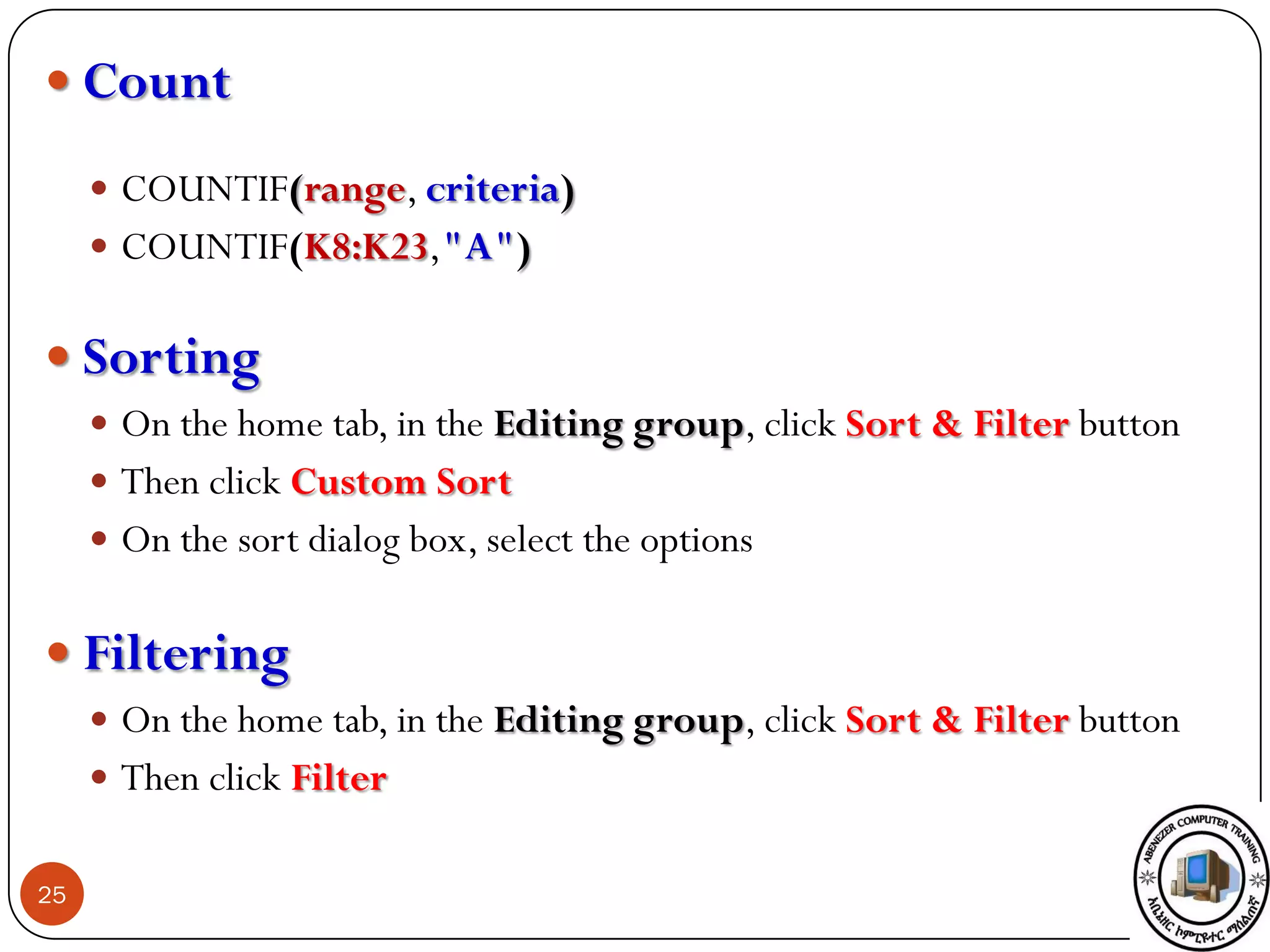 Ms excel 2007 pptx | PDF