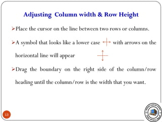 Ms excel 2007 pptx | PDF