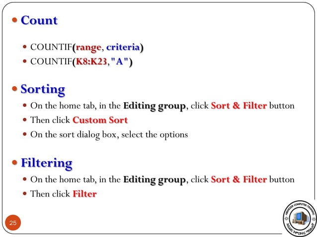 Ms excel 2007 pptx | PDF