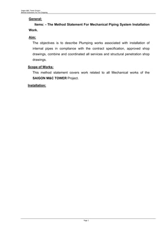 Ms for-mechanical-piping-system-installation-work | PDF