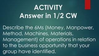 Ms-of-Operations. pptx. Entrepreneurship | PPT