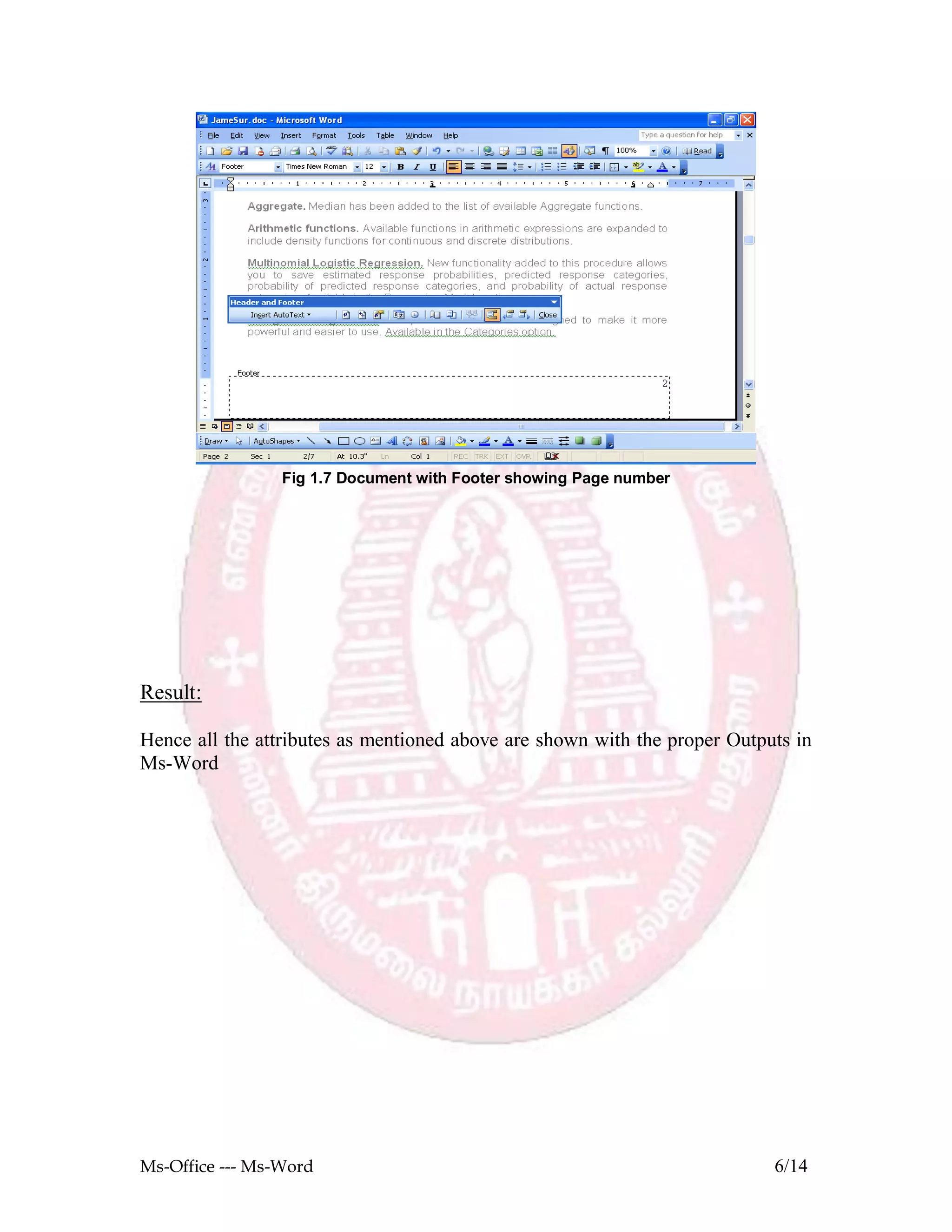 Ms office practical | PDF