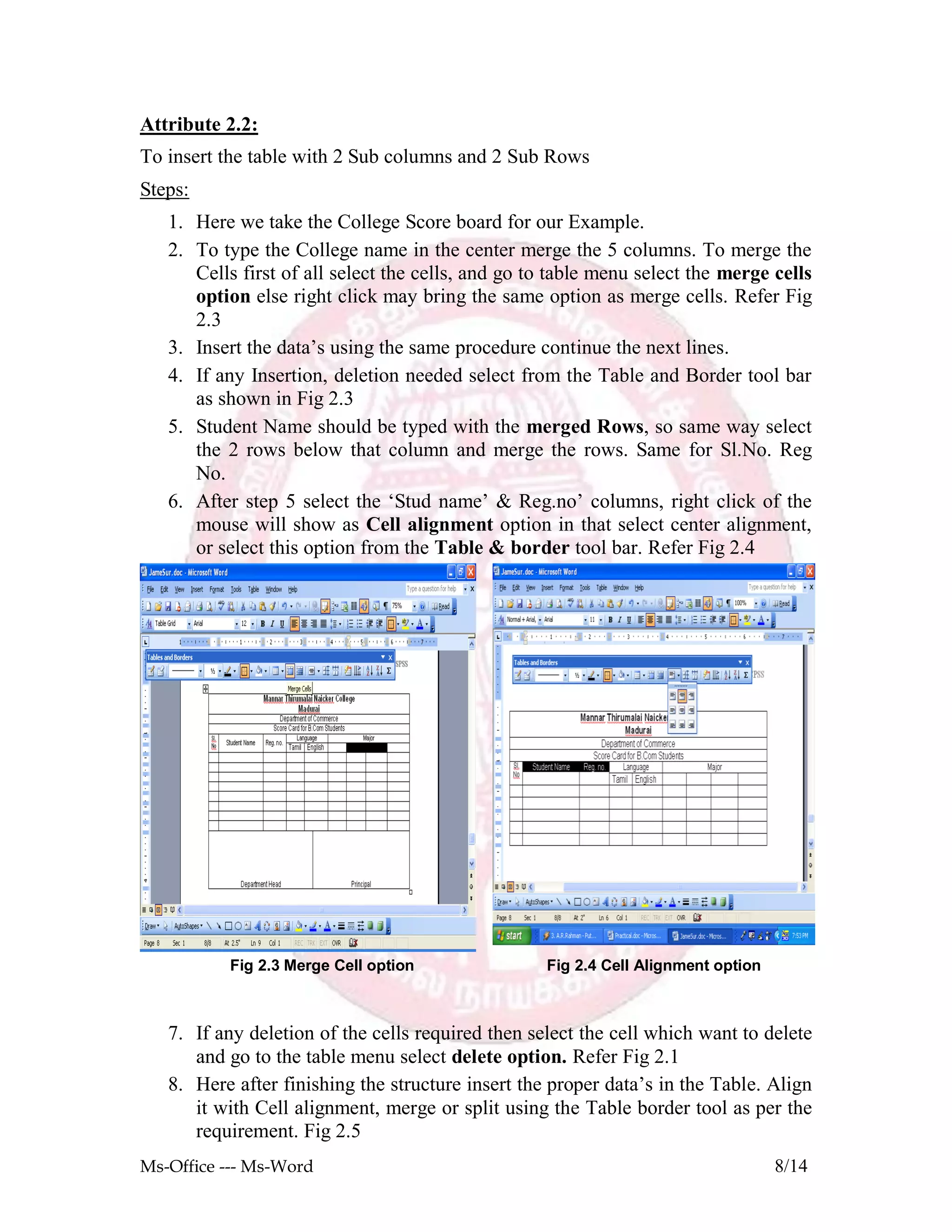 Ms office practical | PDF