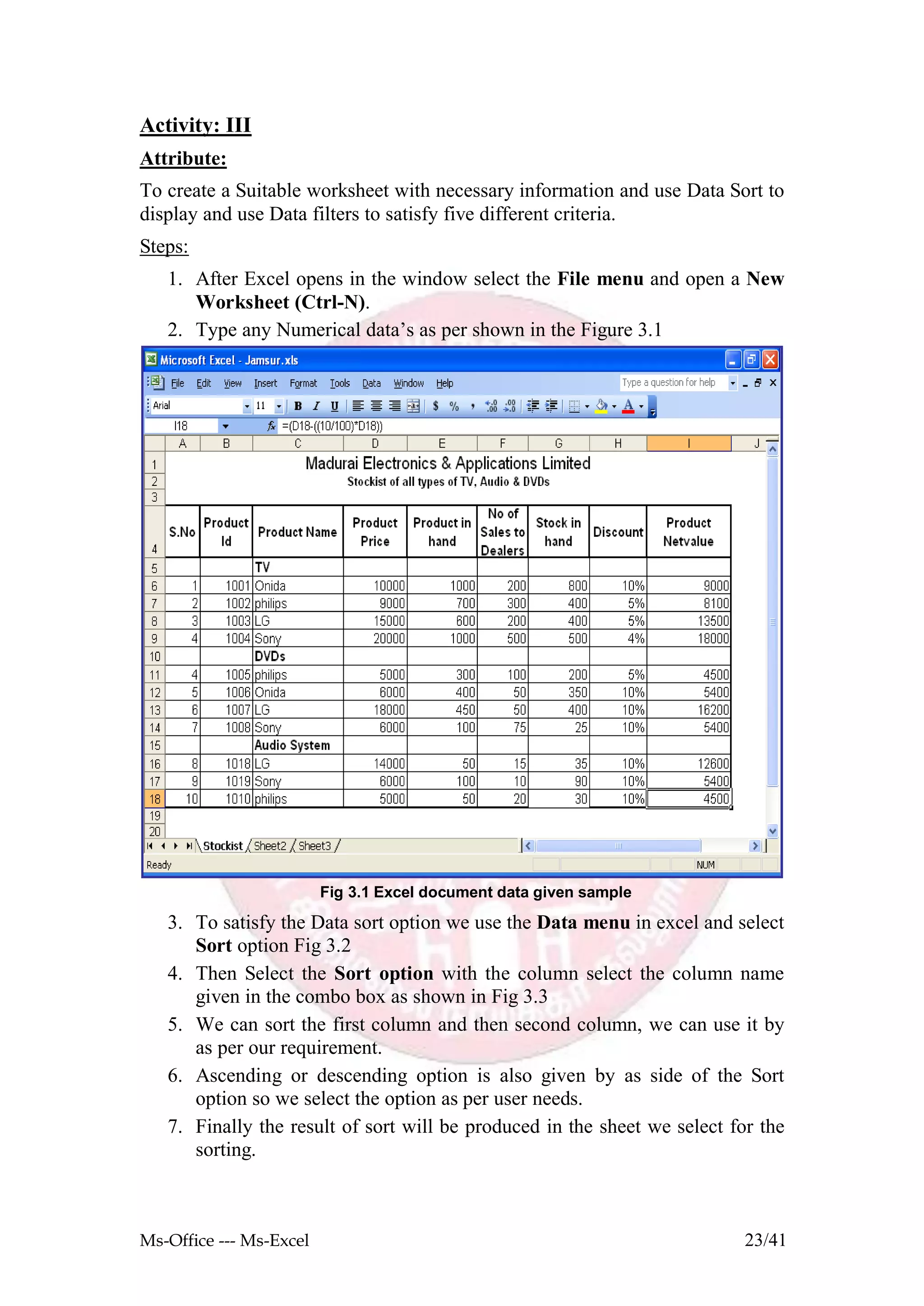 Ms office practical | PDF