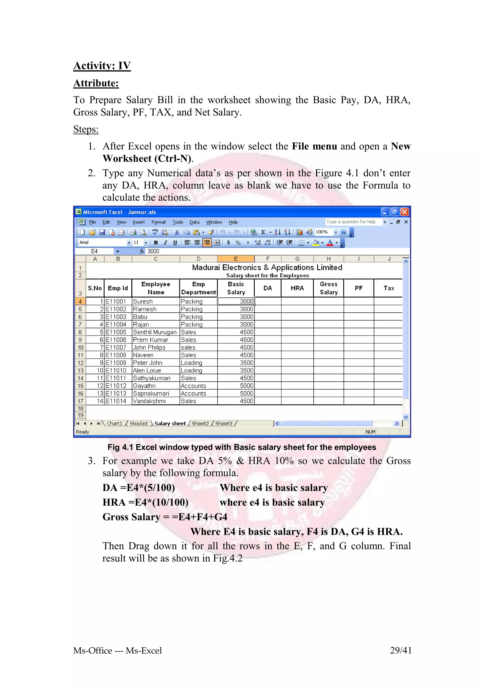 Ms office practical | PDF