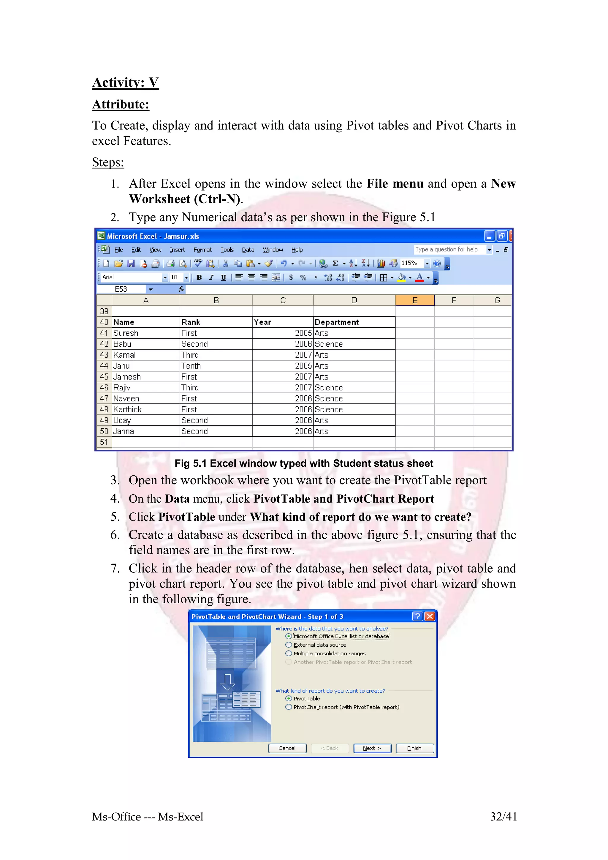 Ms office practical | PDF