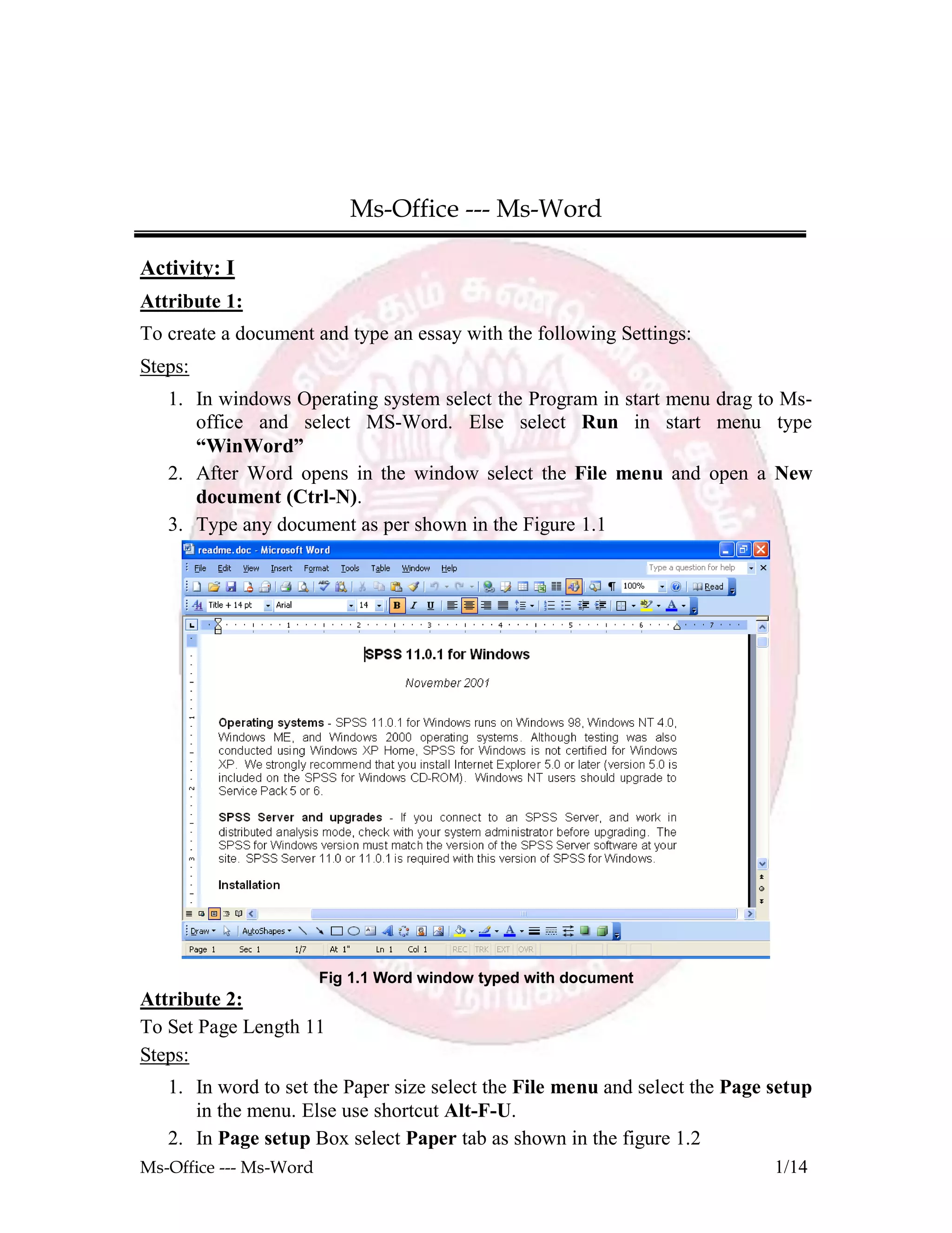 Ms office practical | PDF
