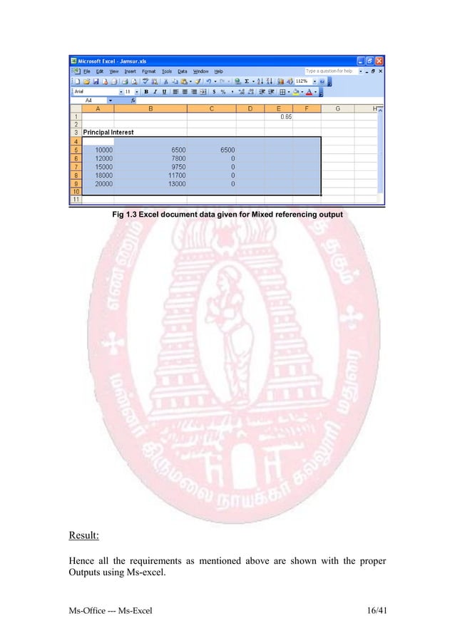 Ms office practical | PDF