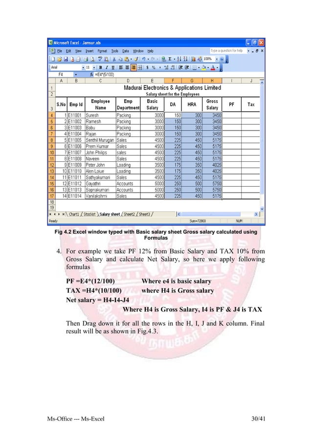 Ms office practical | PDF