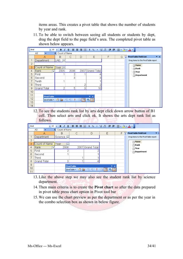 Ms office practical | PDF
