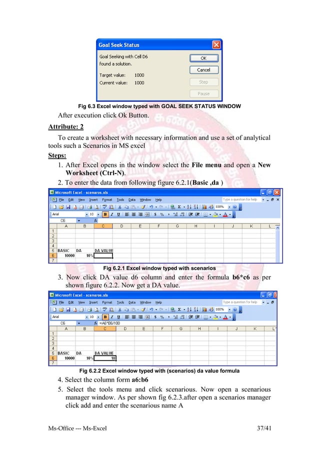 Ms office practical | PDF