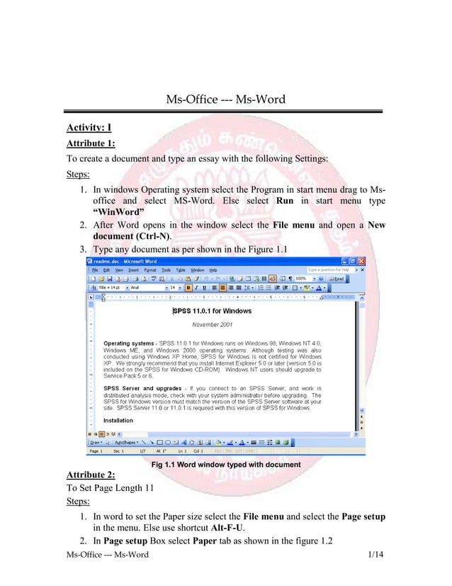 Ms office practical | PDF