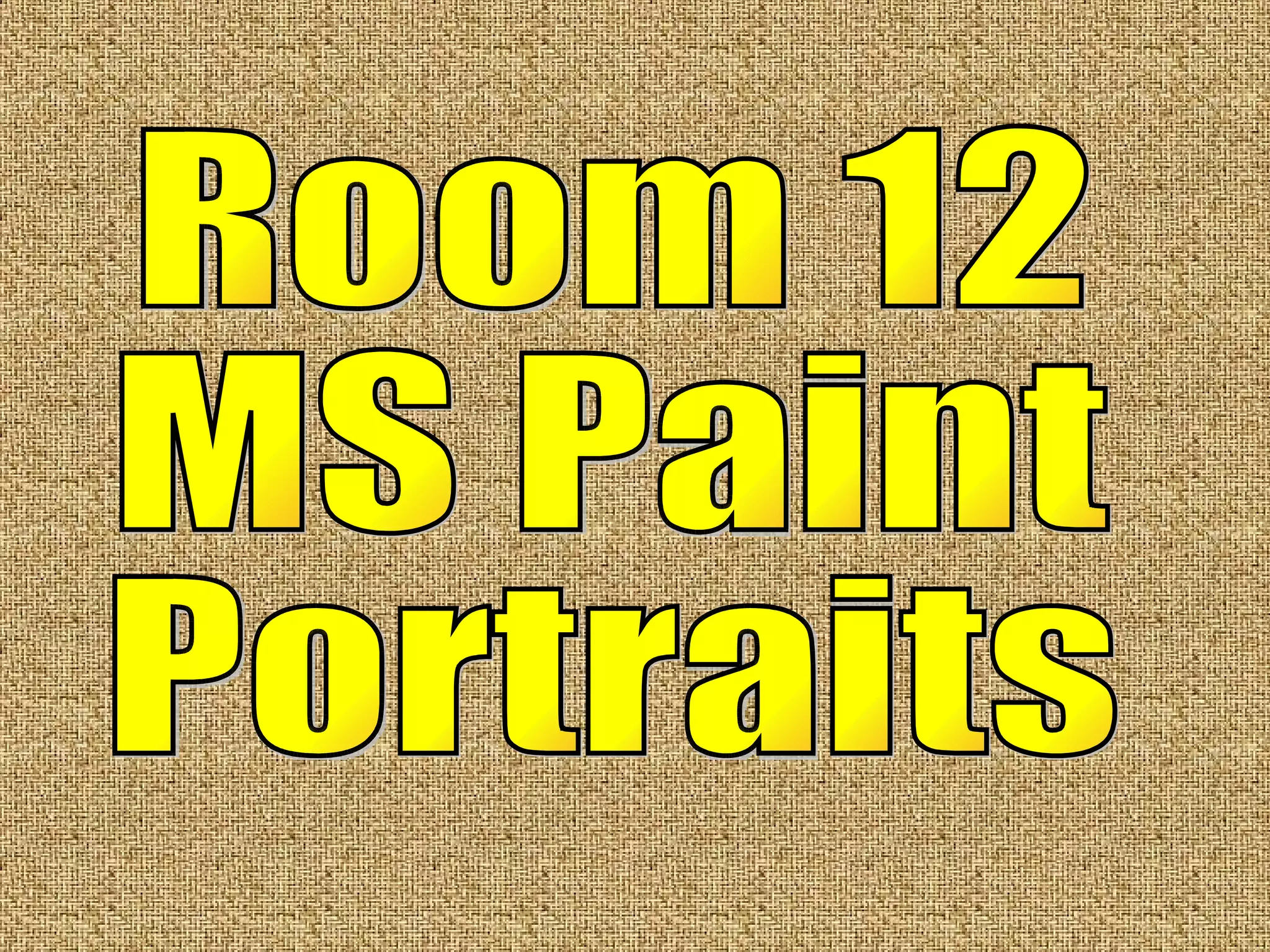 Ms Paint Portraits | PPT | Painting | Arts and Crafts
