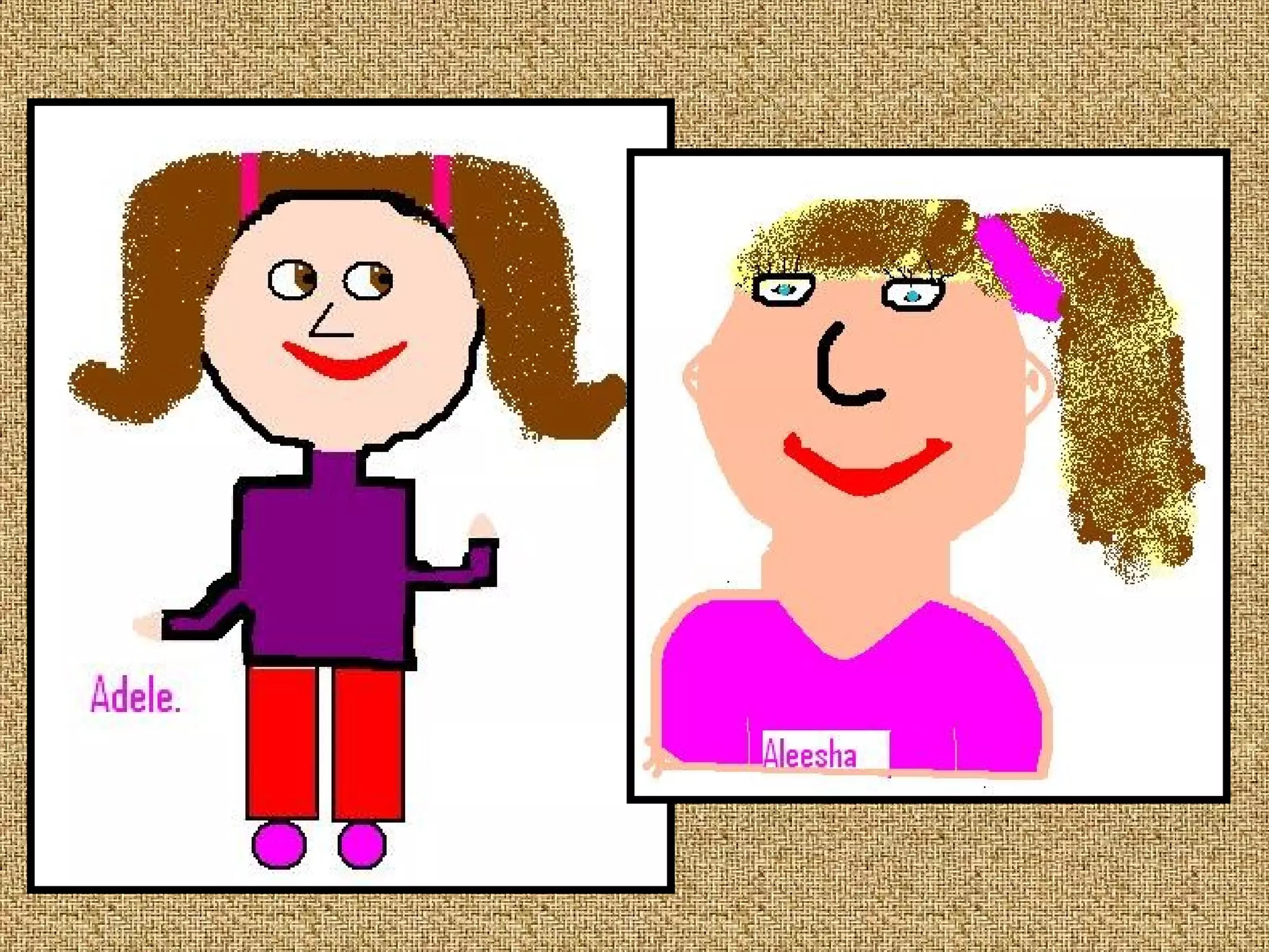 Ms Paint Portraits | PPT | Painting | Arts and Crafts