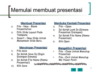 Ms Power Point | PPT