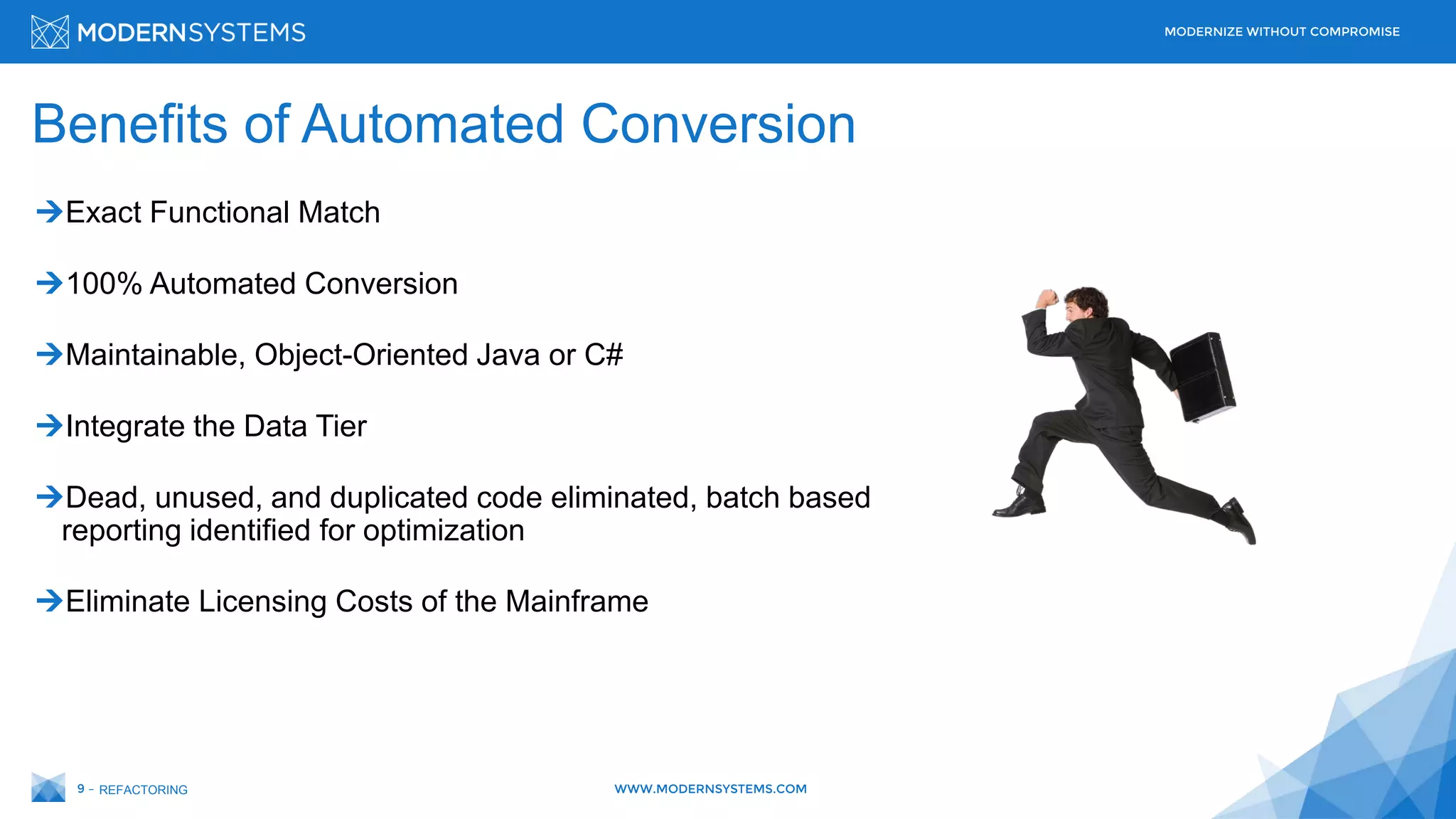 Modern Systems' Automated Refactoring through Conversion or Replatforming | PDF | Databases ...
