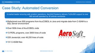 Modern Systems' Automated Refactoring through Conversion or Replatforming | PDF | Databases ...