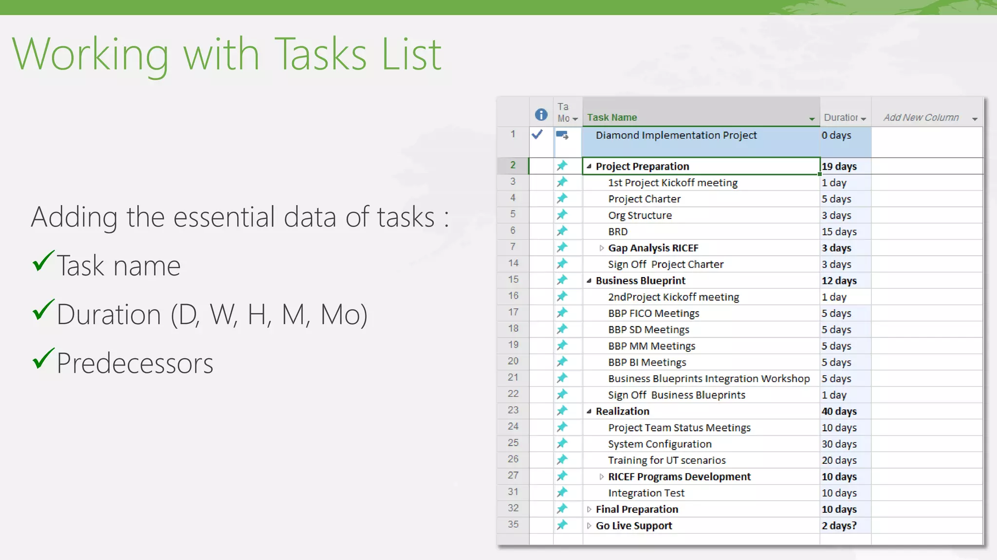 Ms project 2016 overview | PPTX