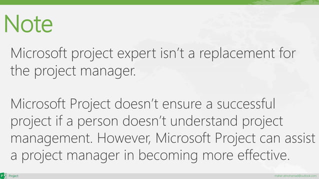 Ms project 2016 overview | PPTX | Technology & Computing